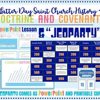 Doctrine and Covenants | Church History BINGO Game | LDS Primary Game ...