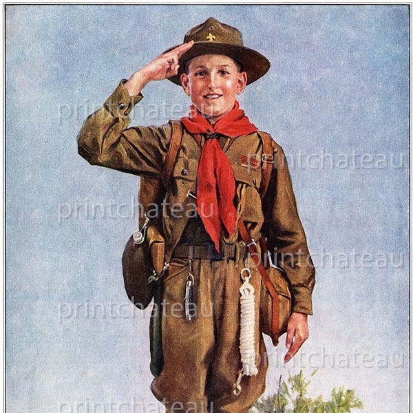 Boy Scout Wall Art - Etsy