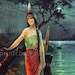 Native American INDIAN Woman Sitting on Tree Branch NEW GICLEE Art ...