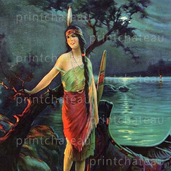 Indian Maiden - Etsy
