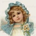 Blue Bonnet LITTLE GIRL New GICLEE Art Print Pretty Child Wearing Daisy ...