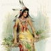 Native American INDIAN Woman Sitting on Tree Branch NEW GICLEE Art ...