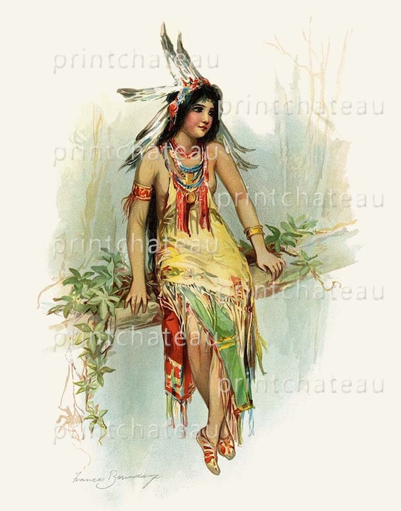 Native American Indian Woman Art