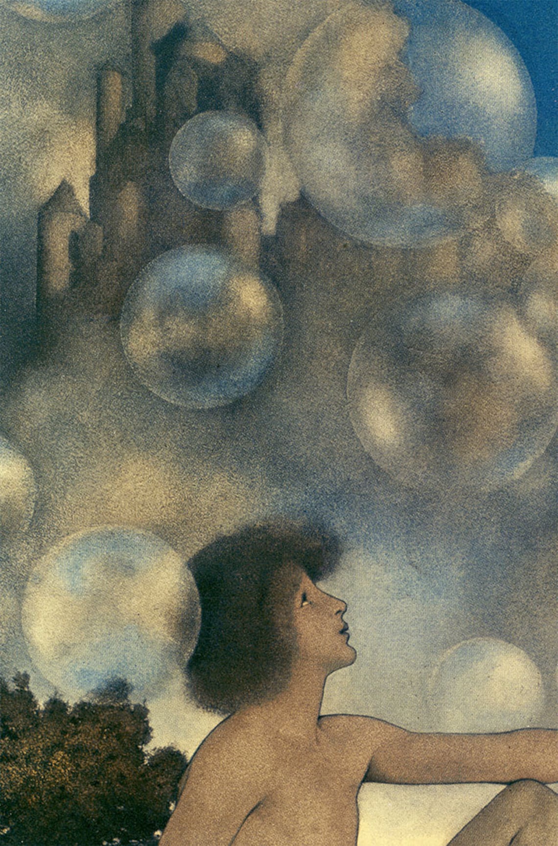 Air Castles MAXFIELD PARRISH New GICLEE Print Young Man Dreaming ...