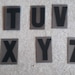 Vintage Plastic Sign Letters and Numbers Clear Black A-Z Symbols ...