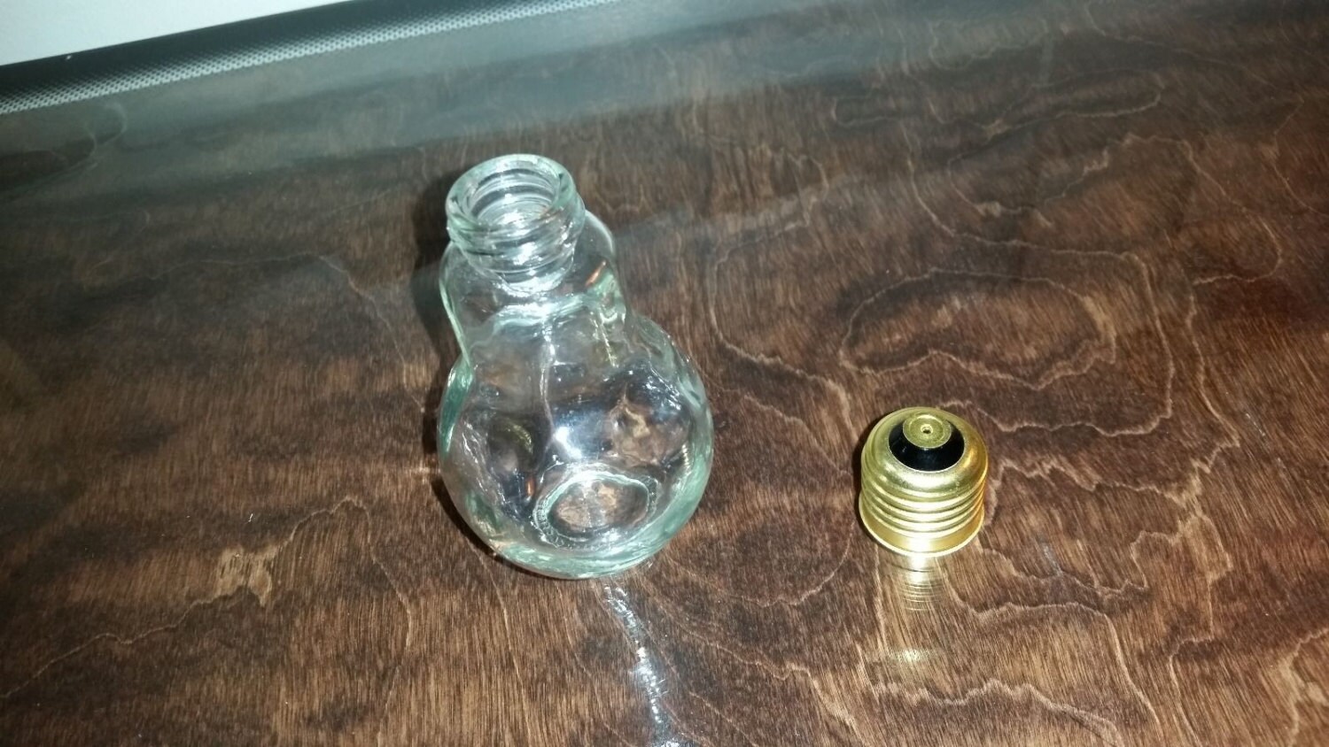Light Bulb Glass Novelty Jar With Gold Lid 4 1/4 110 Ml - Etsy