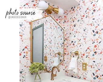 terrazzo effect wallpaper