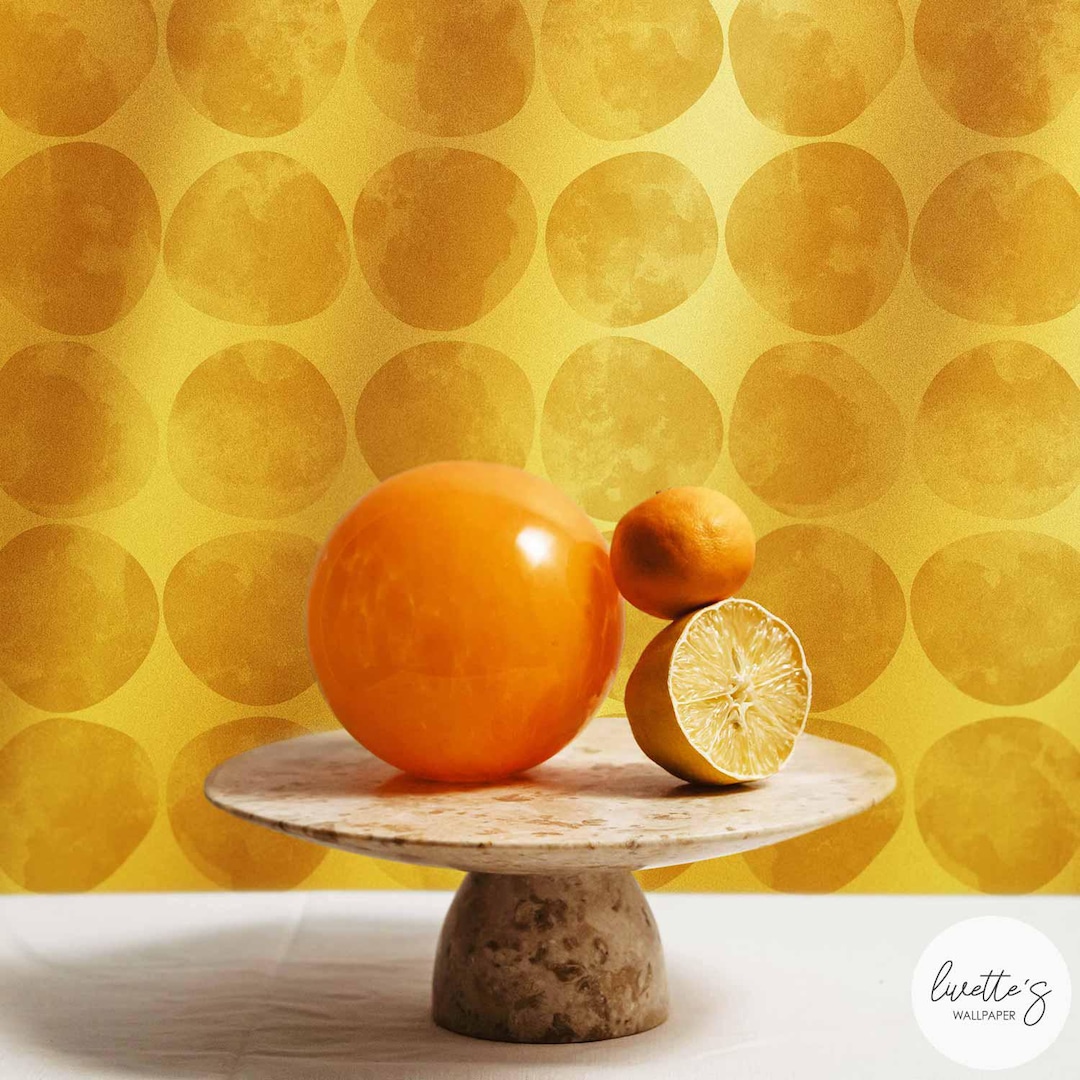 Metallic Gold Retro Chic Wallpaper - Etsy