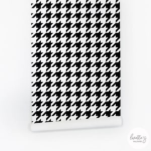 Hounds Tooth Wallpaper, Classic Houndstooth, Removable Peel and Stick ...