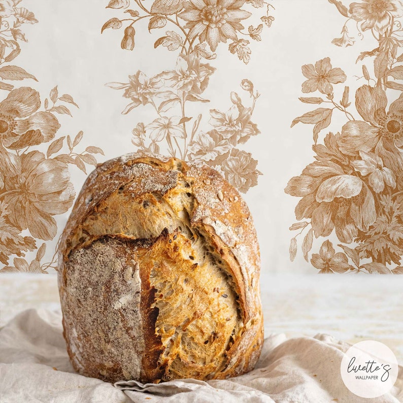 Neutral Toile Pattern Wallpaper Classic Victorian Style | Etsy