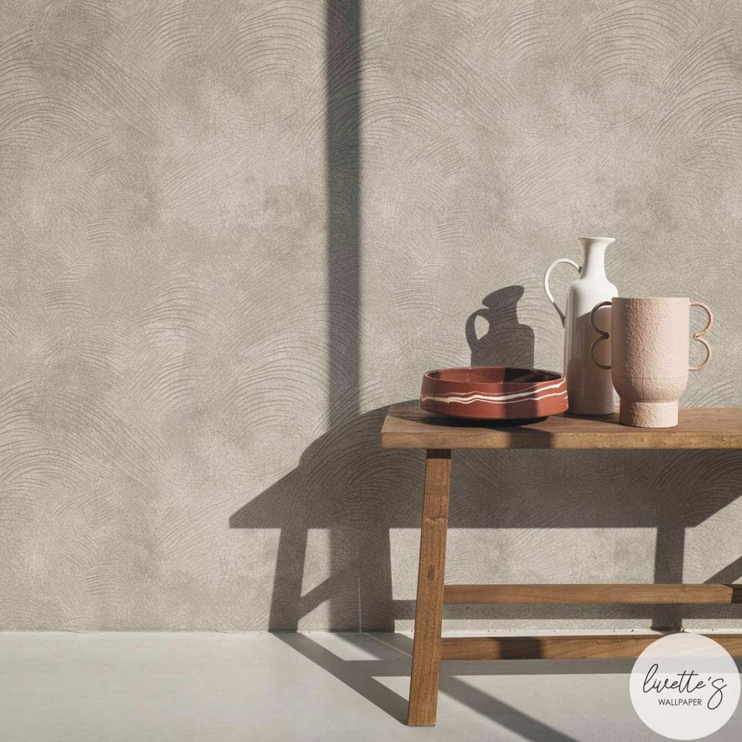 Minimalist Limewash Wallpaper for Walls Plaster Peel and Stick ...