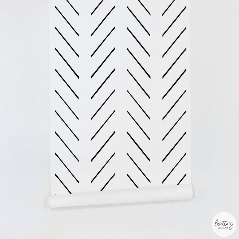 Black White Chevron - Etsy