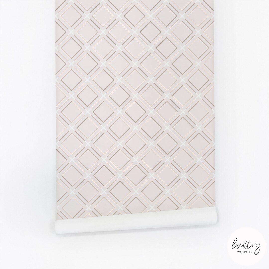 Geometric Tile Pattern Wallpaper, Elegant Geometric Design, Bohemian ...