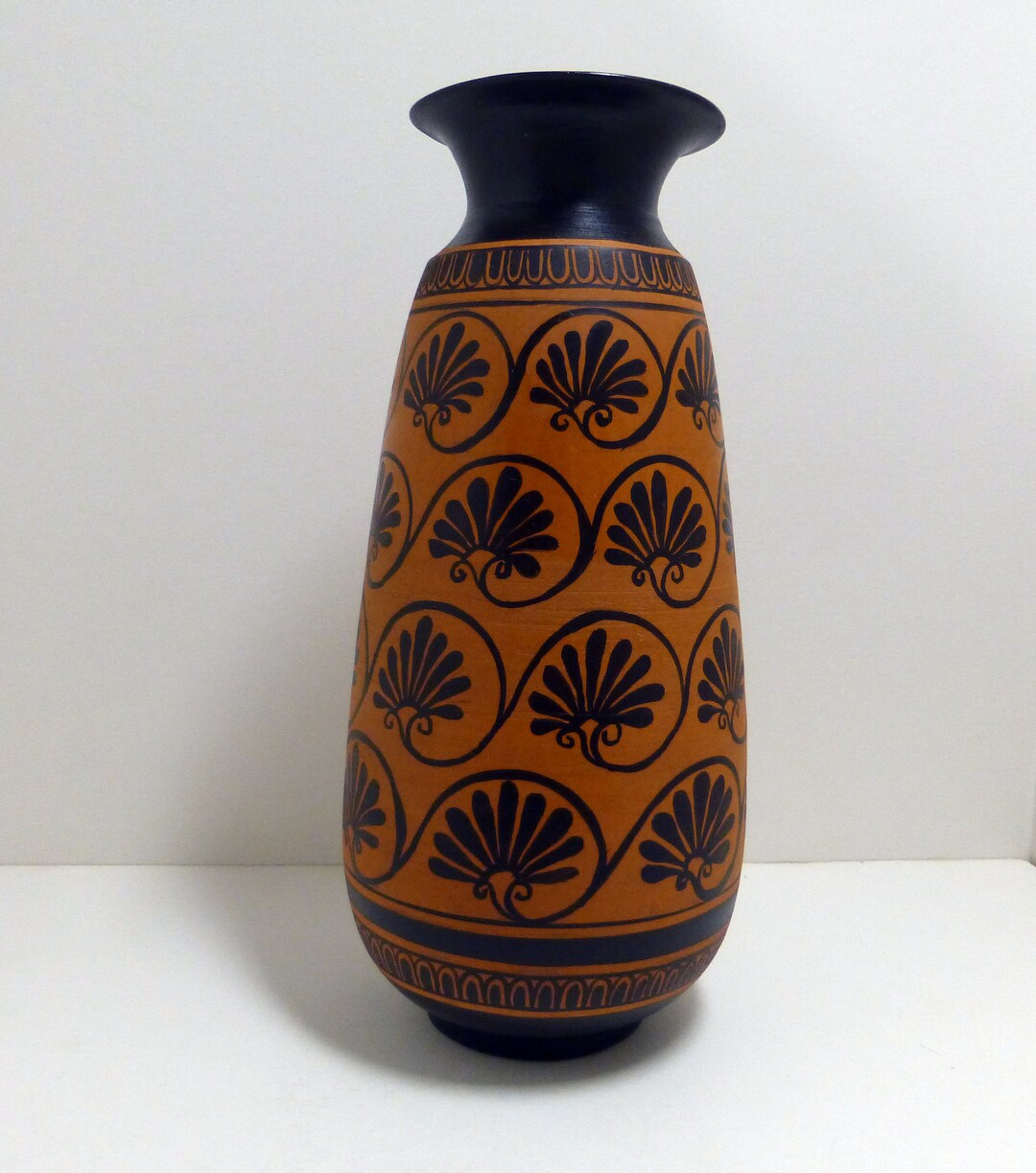 Ceramic Vase Made on a Lathe and Hand Painted. Replica of an ALABASTRON ...