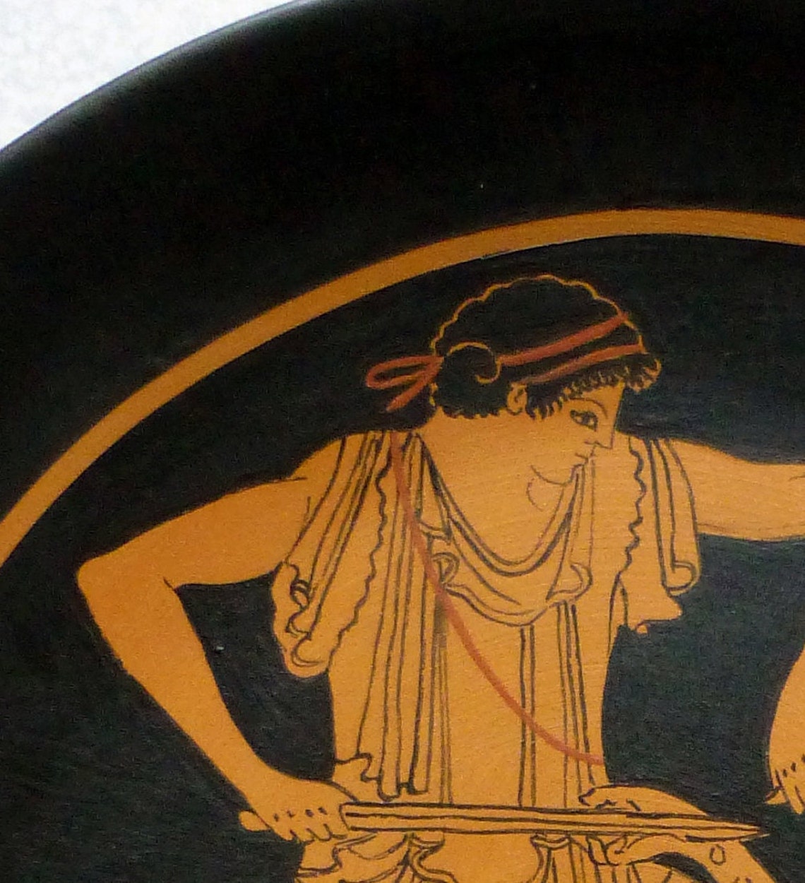 The Fight Between Theseus and Minotaur Hand-painted on - Etsy