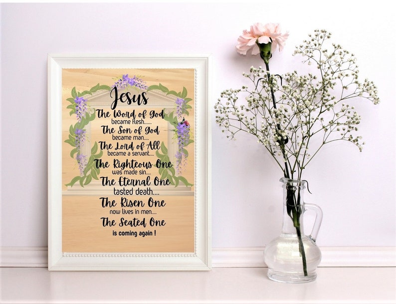 Printable Jesus Poem Quote Digital Download Home | Etsy