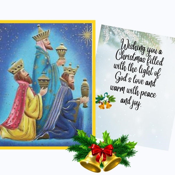 Three Kings Card - Etsy
