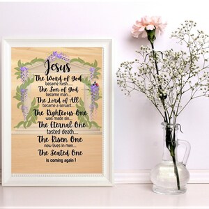 Printable jesus poem quote digital download home | Etsy