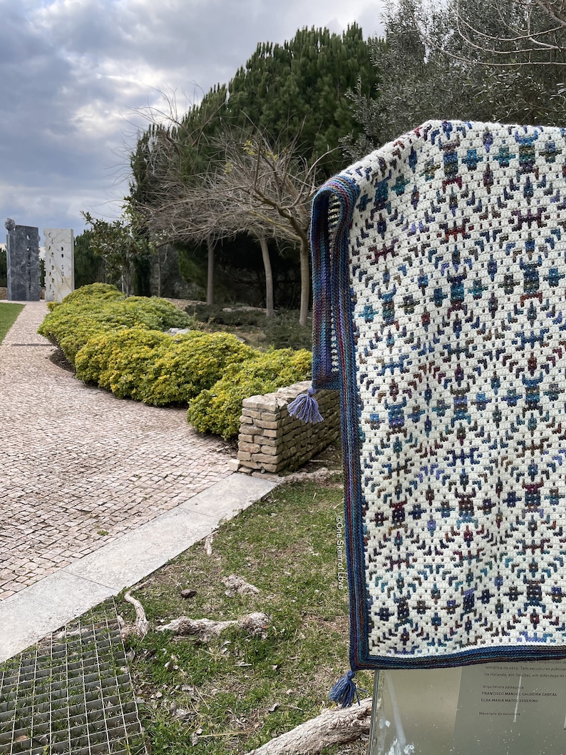 Radiance Blanket, Crochet Blanket Pattern, Blanket Pattern, Mosaic ...