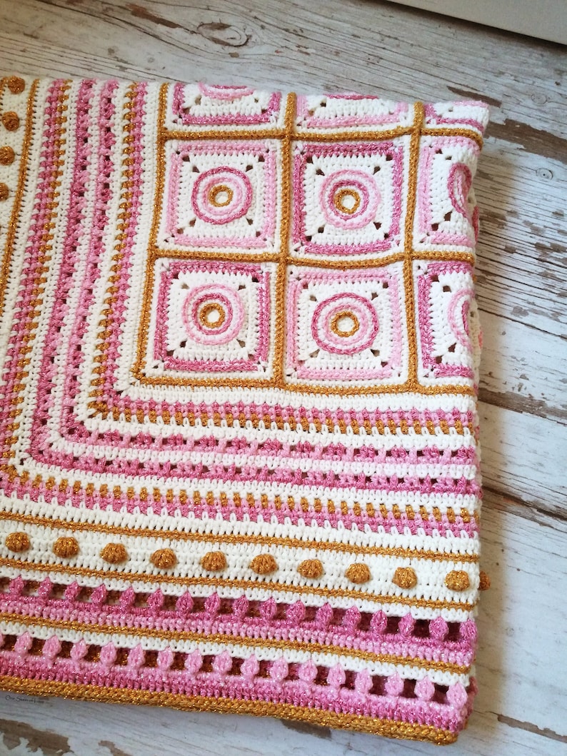 Wheels of Hope Crochet Blanket Pattern, Blanket Pattern, Crochet ...
