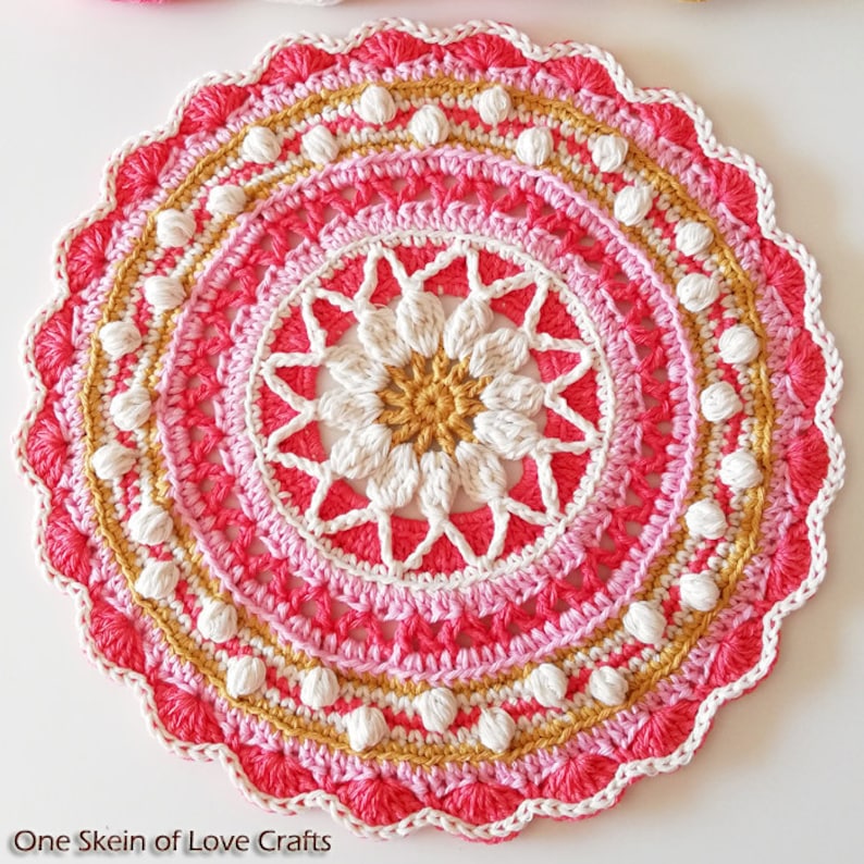 Crochet Pattern. Crochet Mandala Pattern. Mandala Pattern. Doily ...