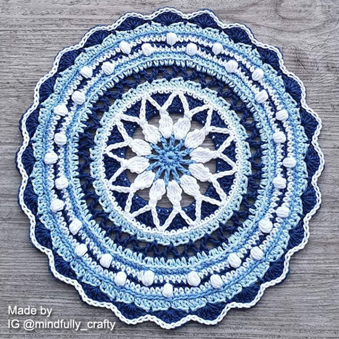 Crochet Pattern. Crochet Mandala Pattern. Mandala Pattern. - Etsy