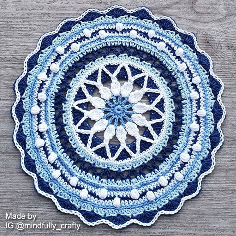 Crochet Pattern. Crochet Mandala Pattern. Mandala Pattern. Doily ...