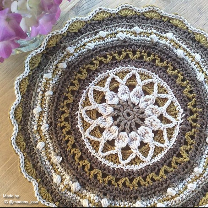 Crochet Pattern. Crochet Mandala Pattern. Mandala Pattern. Doily ...