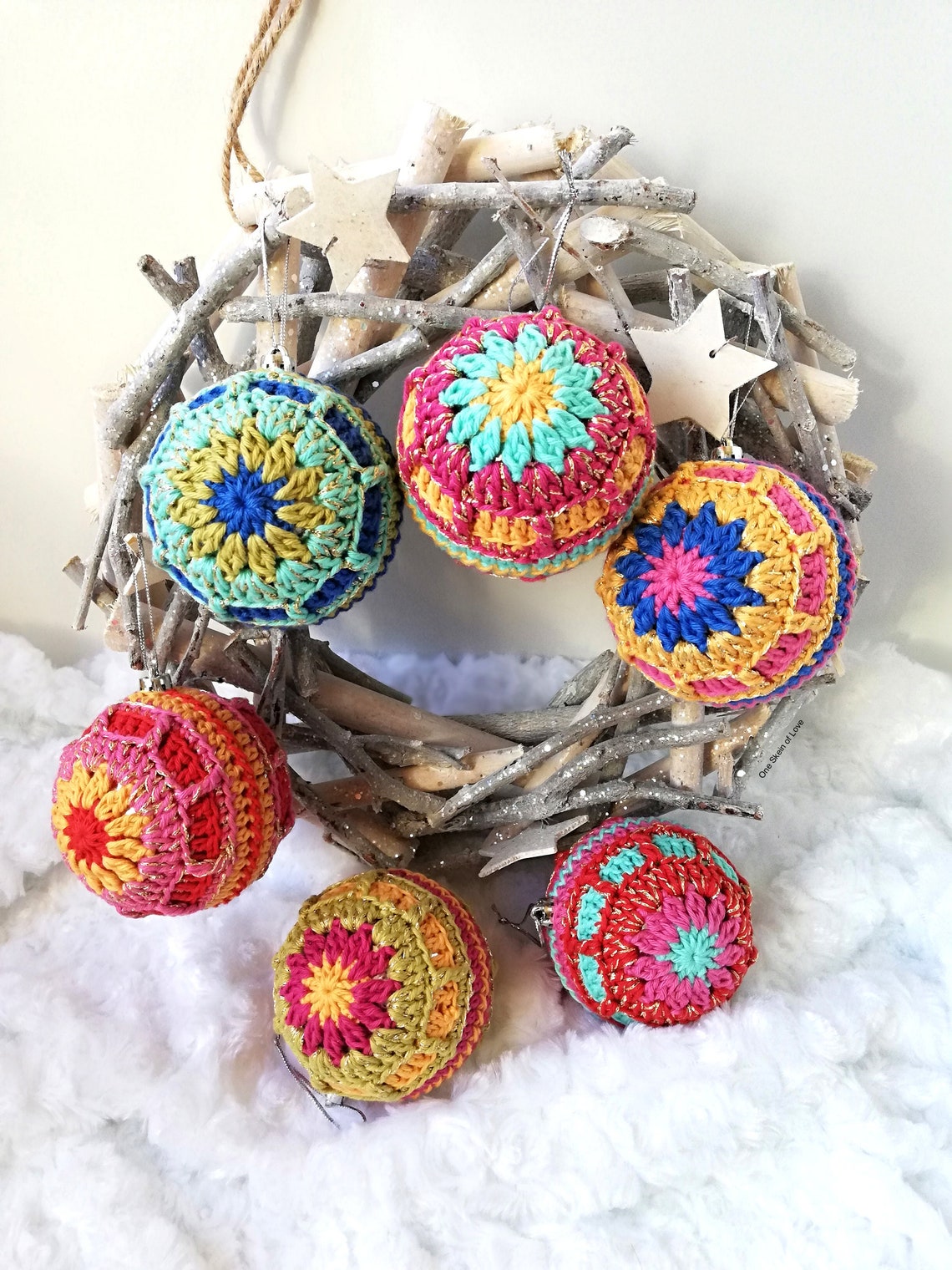 Crochet Pattern. Crochet Christmas Baubles Pattern. PDF - Etsy