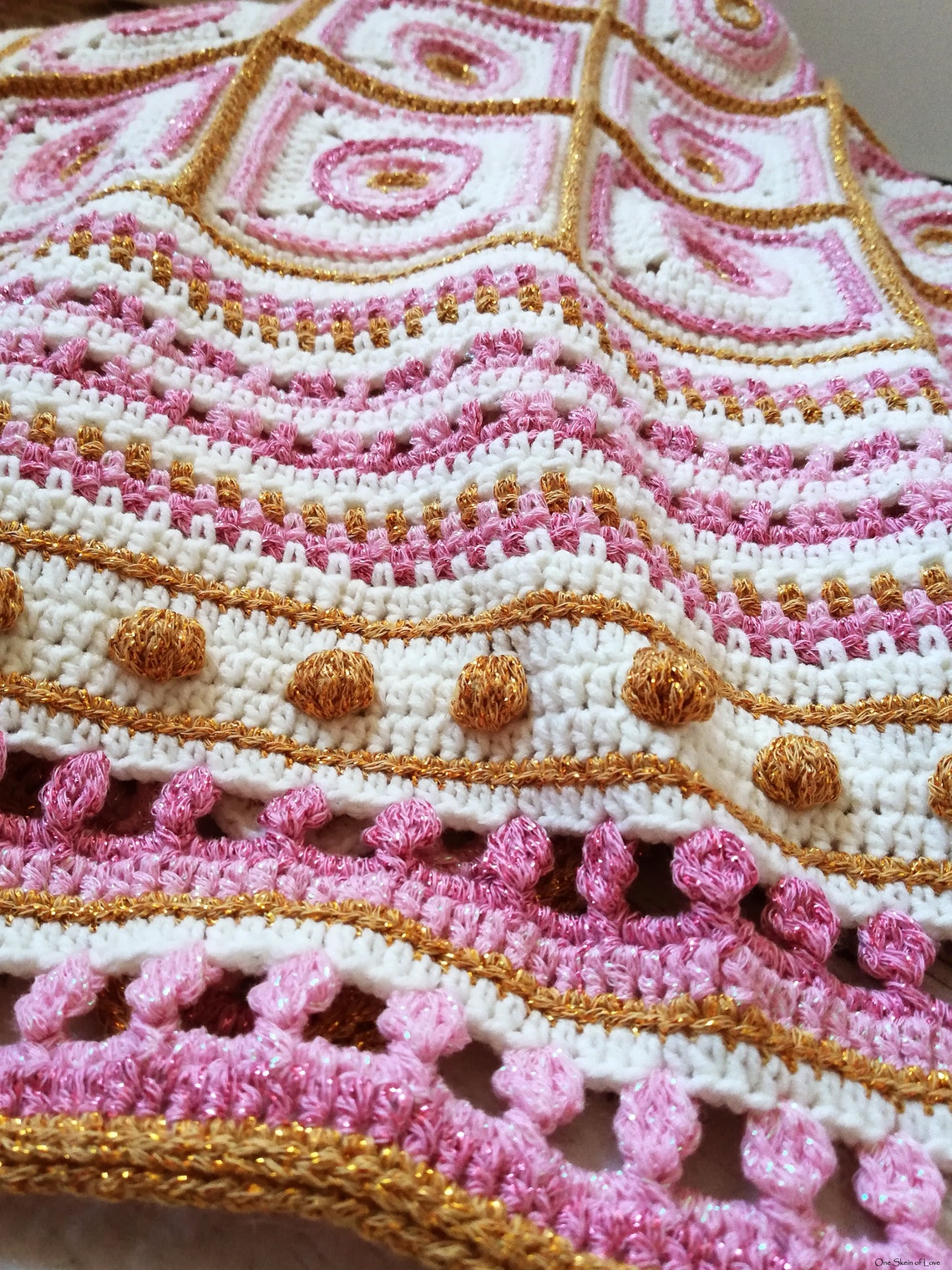 Wheels of Hope Crochet Blanket Pattern, Blanket Pattern, Crochet ...