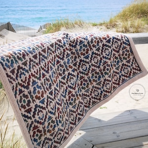 Maria Blanket Pattern, Crochet Blanket Pattern, Blanket Pattern, Mosaic ...