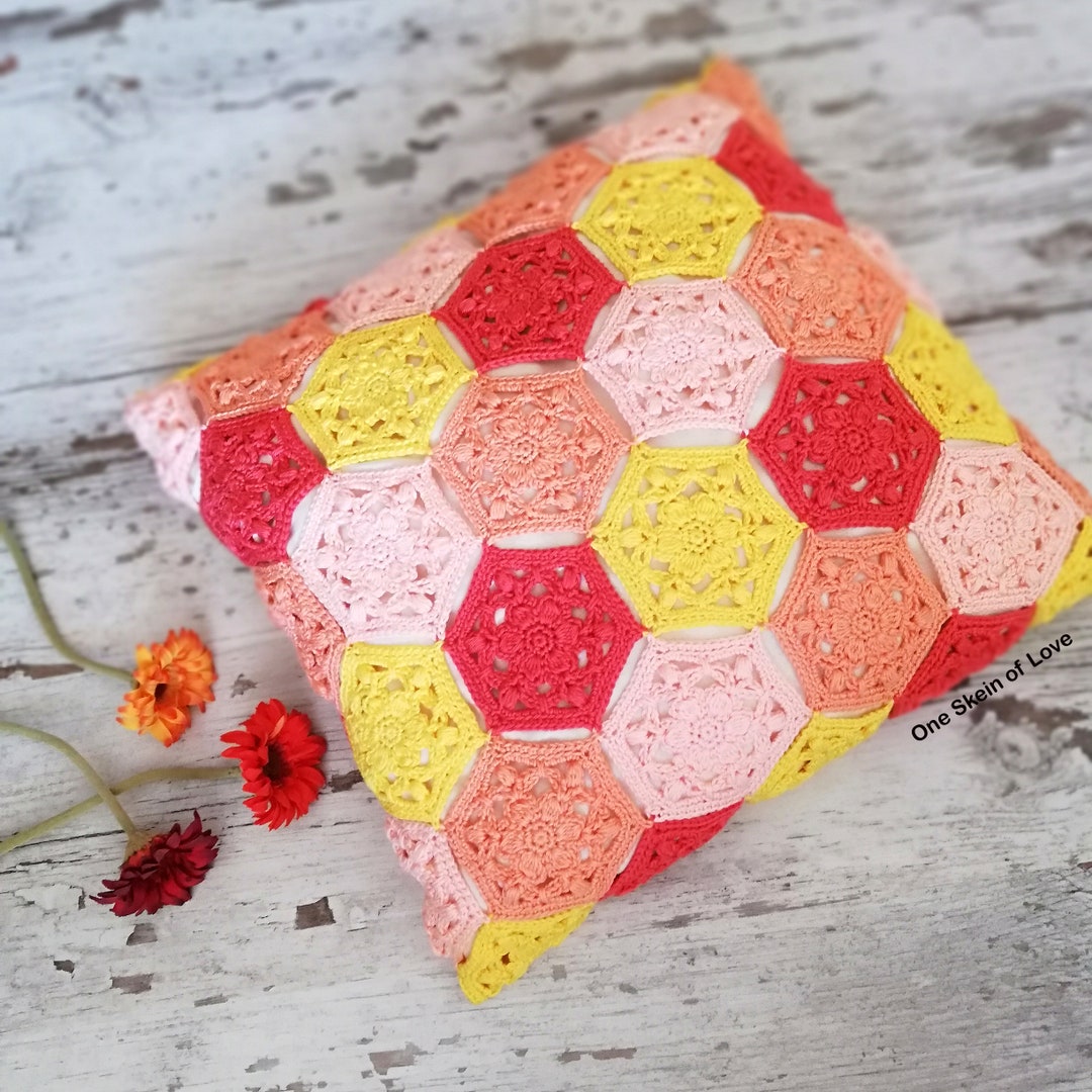 Crochet Pattern. Crochet Cushion Cover Pattern. Cushion Cover Pattern ...