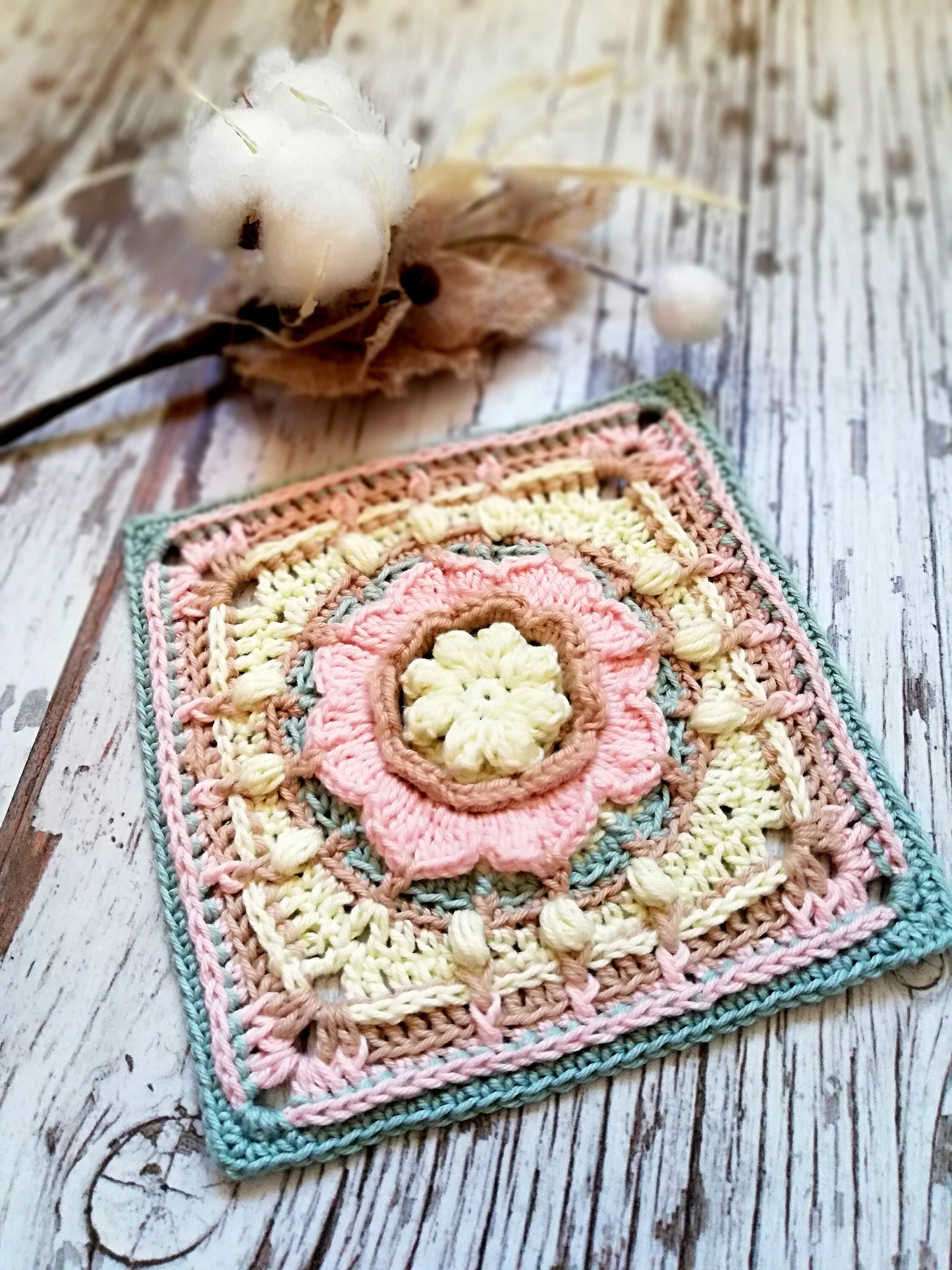 Crochet Pattern. Crochet Square Pattern. Crochet Square. - Etsy