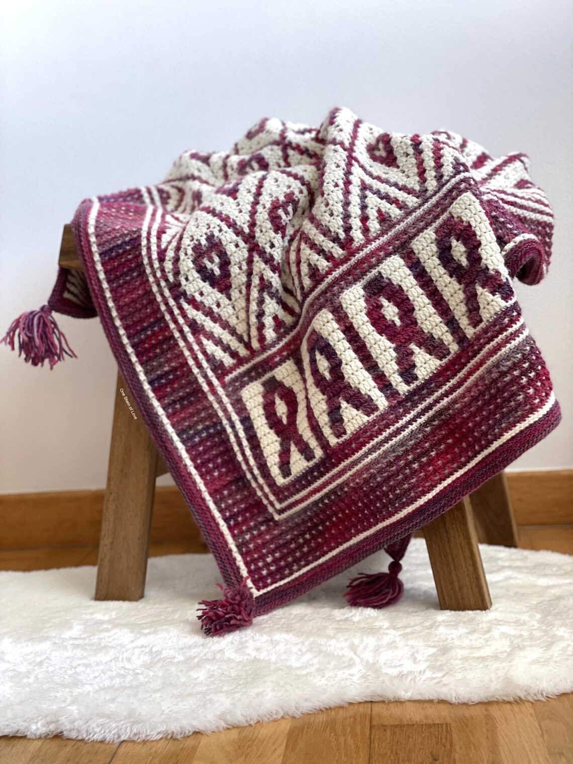 Hope Blanket Crochet Blanket Pattern Blanket Pattern Mosaic - Etsy