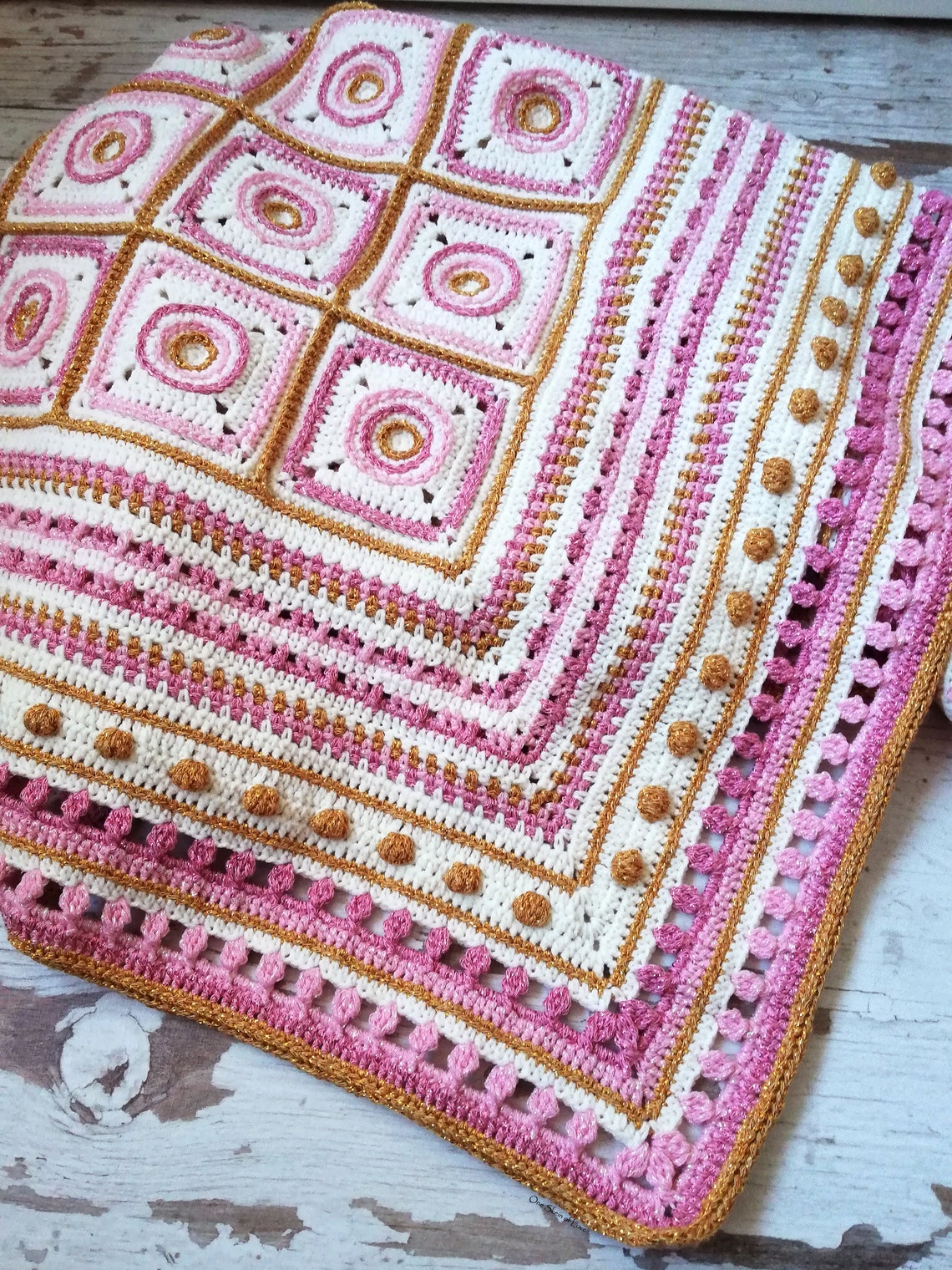 Wheels of Hope Crochet Blanket Pattern, Blanket Pattern, Crochet ...