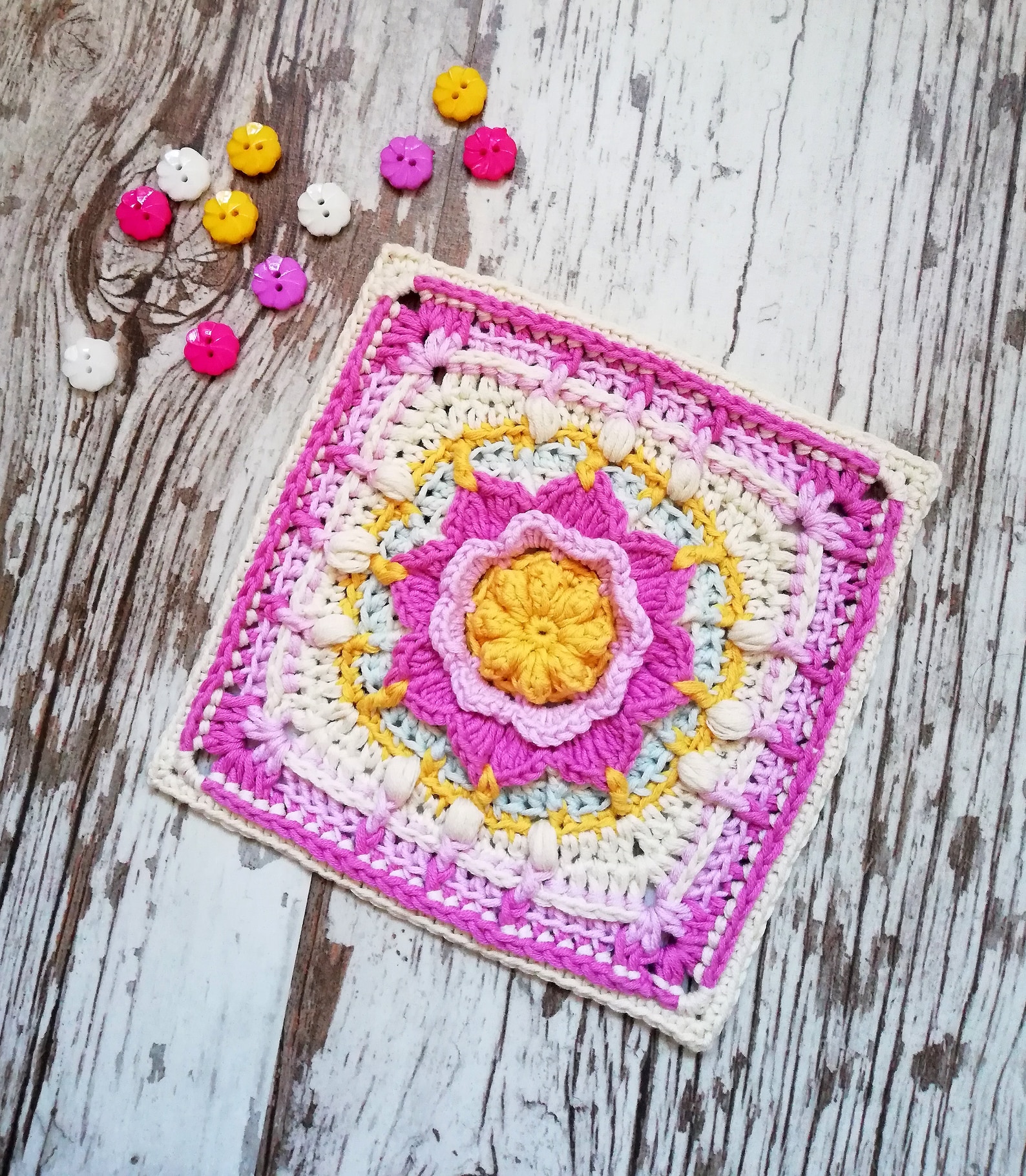 Crochet Pattern. Crochet Square Pattern. Crochet Square. - Etsy