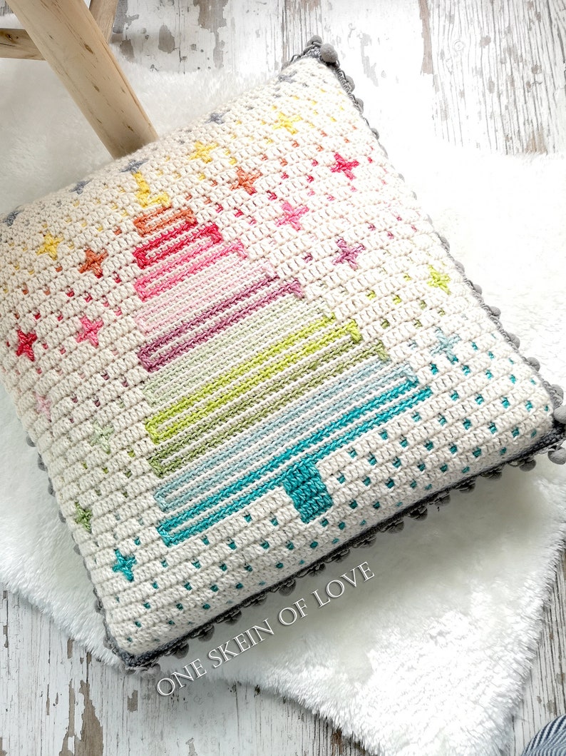 Oh Xmas Tree Panel Crochet Panel Pattern Cushion Pattern - Etsy
