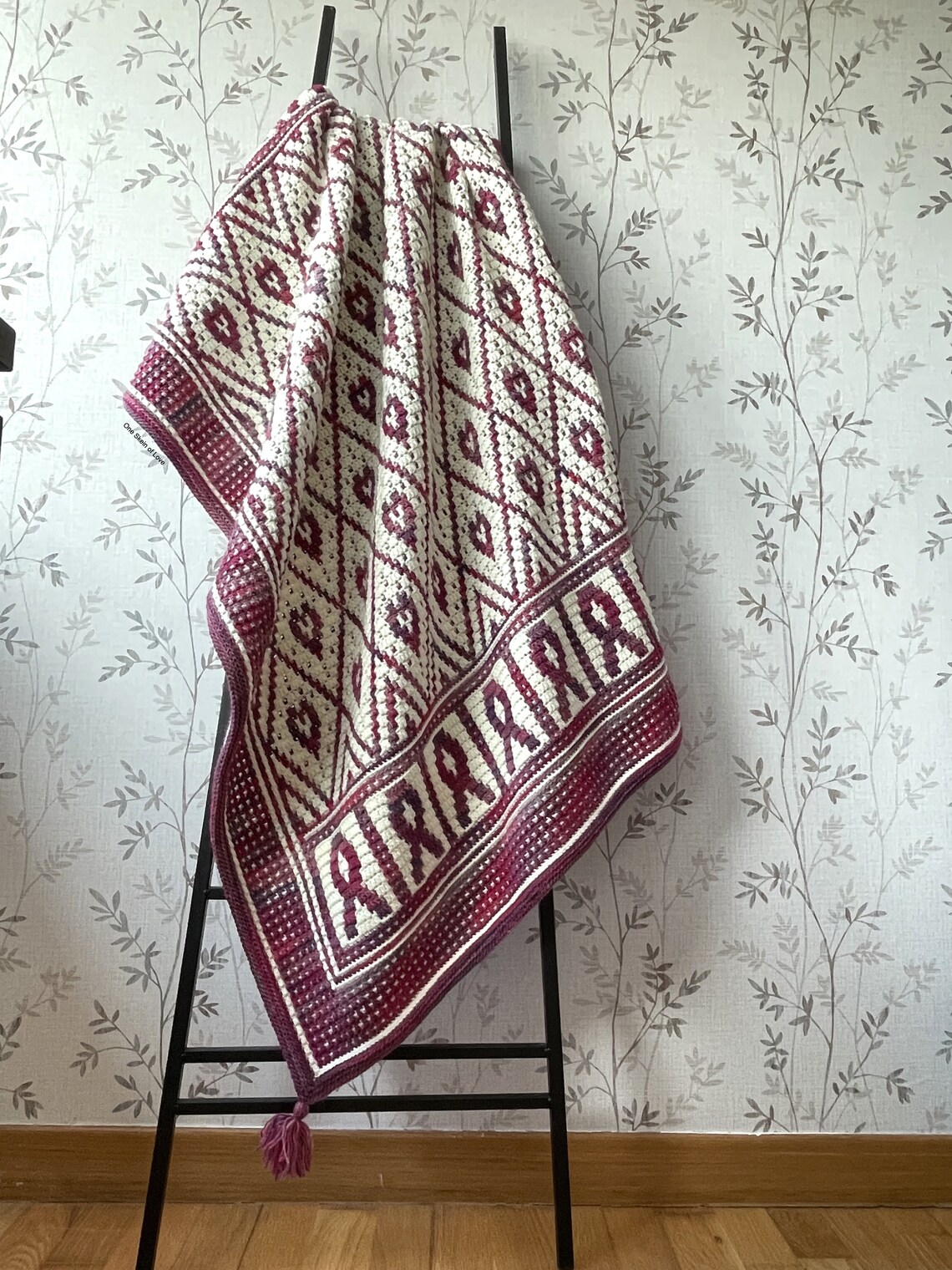 Hope Blanket, Crochet Blanket Pattern, Blanket Pattern, Mosaic Crochet ...