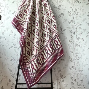 Hope Blanket, Crochet Blanket Pattern, Blanket Pattern, Mosaic Crochet ...