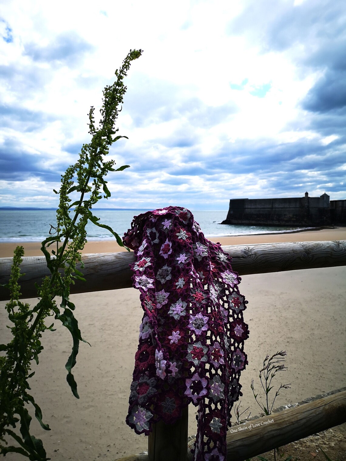 Meadow of Flowers Wrap. Crochet Pattern. Crochet Wrap Pattern. - Etsy