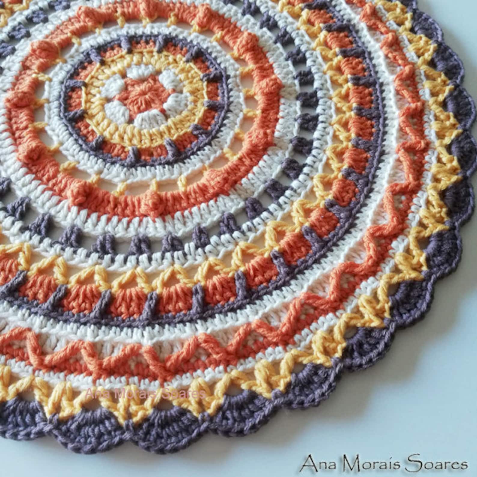 Crochet Pattern. Crochet Mandala Pattern. Mandala Pattern. Doily ...
