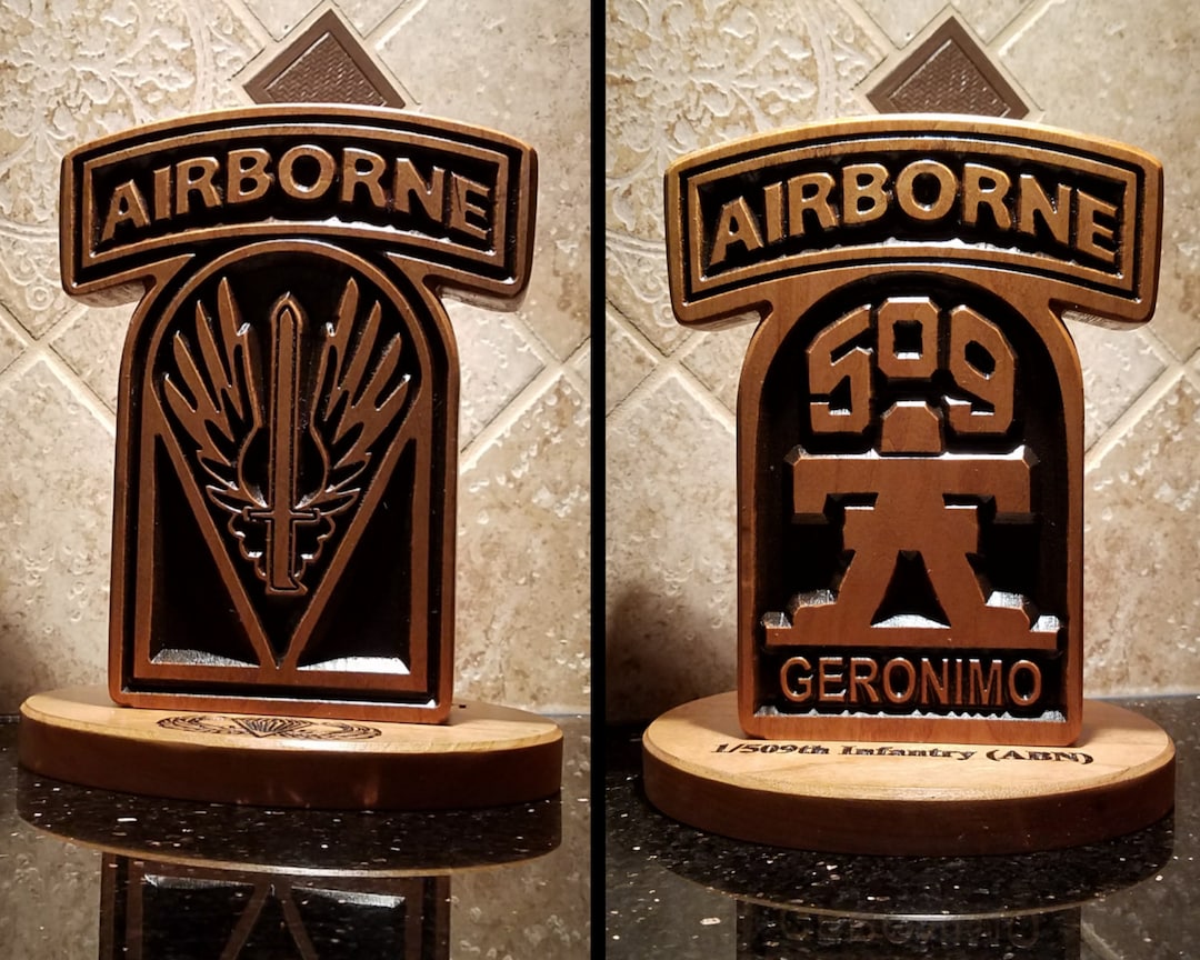 JRTC & 1/509th Airborne Carving (2-sided) / PCS / Retirement Gift - Etsy
