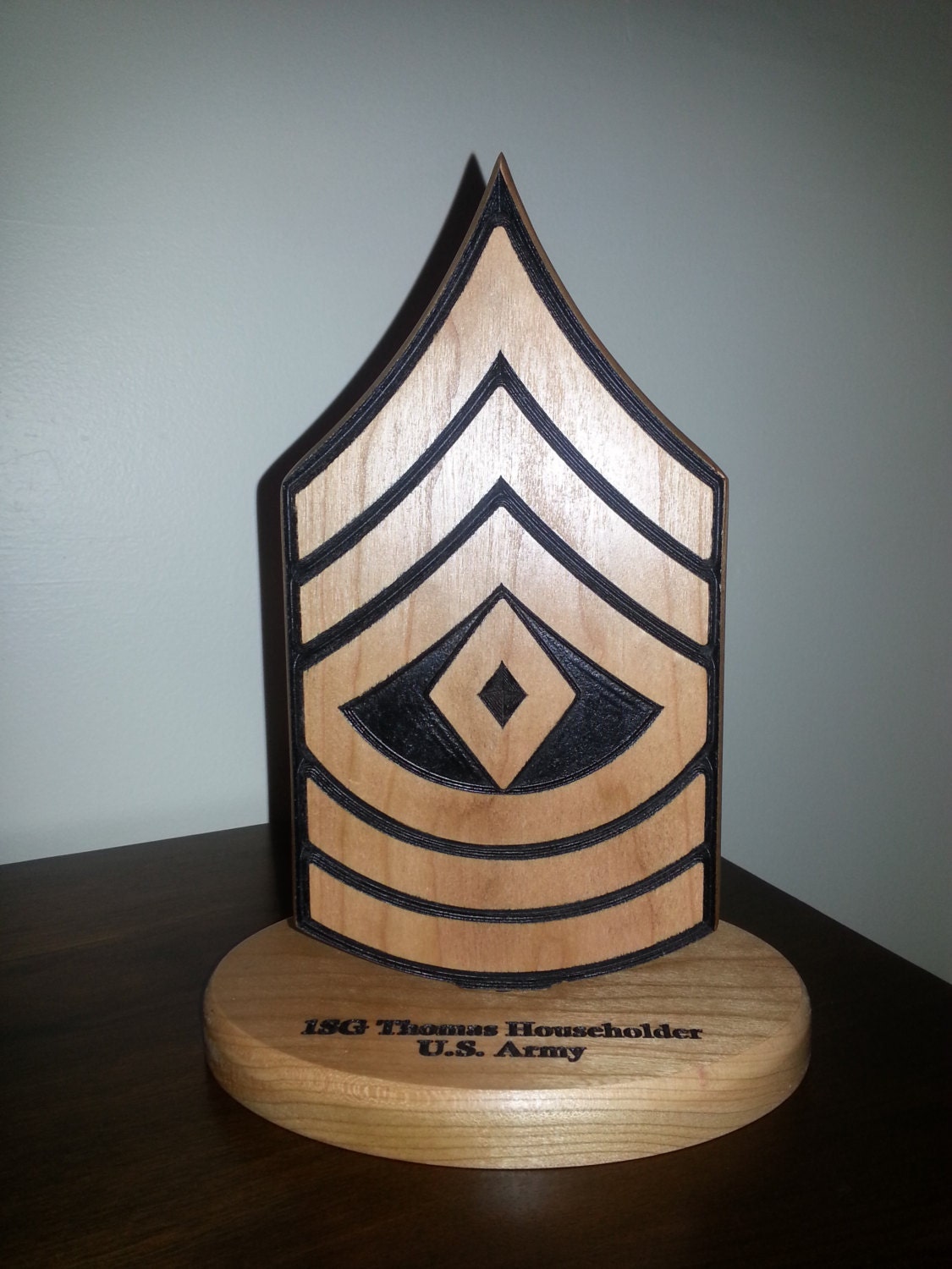 Army NCO Rank Desk Carving / PCS / Retirement Gift - Etsy