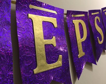 Purple pennant | Etsy