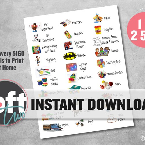 Toy Room Labels / Toy Organization / Stickers / Toy Bin Labels - Etsy