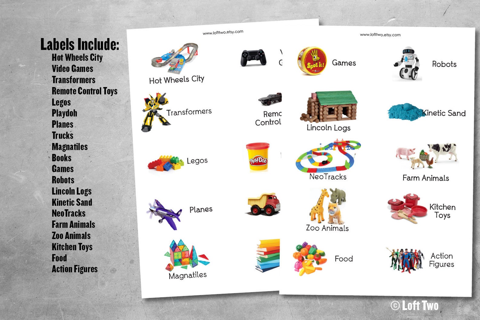 Little Boy Toy Room Labels / Toy Organization / Stickers / Boy Toys ...