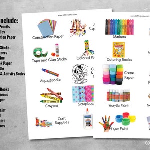 Arts and Crafts Labels / Art Room Classroom Organization / Stickers ...