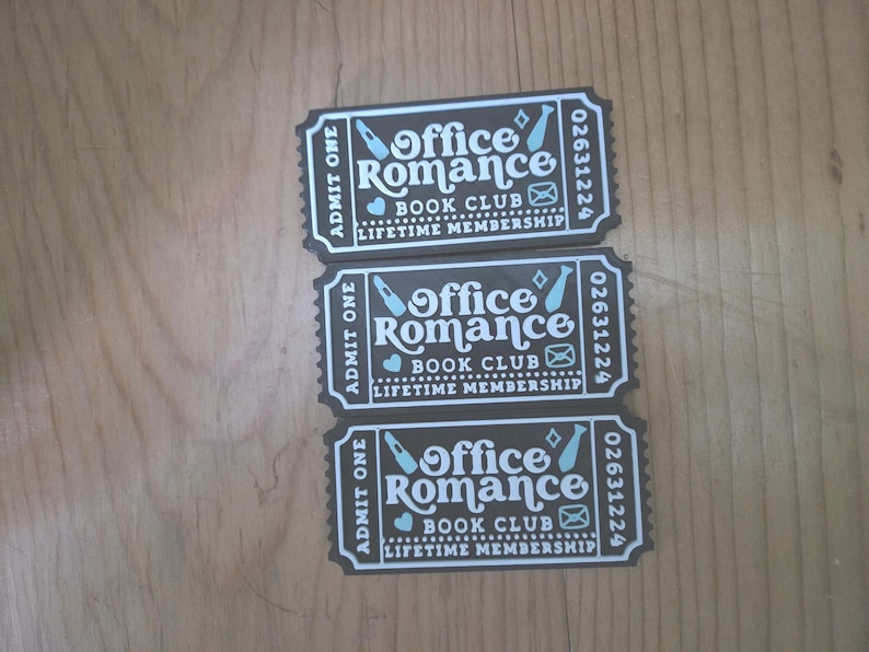 Book Trope Bookshelf 3D Printed Ticket - Etsy