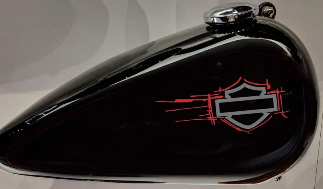 Harley Davidson Gas Tank STICKER TANK Logo Decal Motorcycle Tank Decals ...