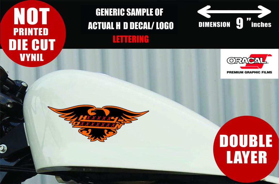HD Gas Tank STICKER TANK Logo Decal Motorcycle Tank Decals - Etsy